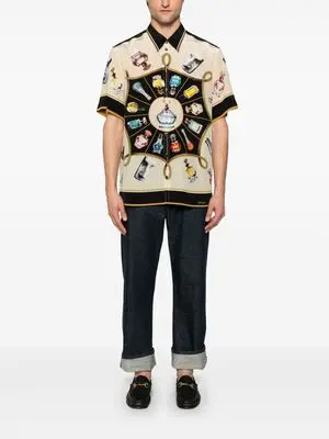 Dolce & Gabbana Printed Silk Shirt