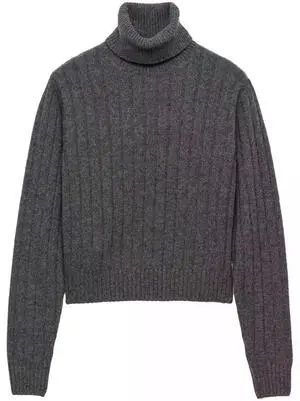 Prada Cashmere Turtleneck Sweater - Grey