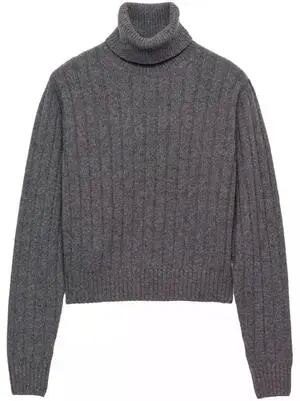 Prada Cashmere Turtleneck Sweater - Grey