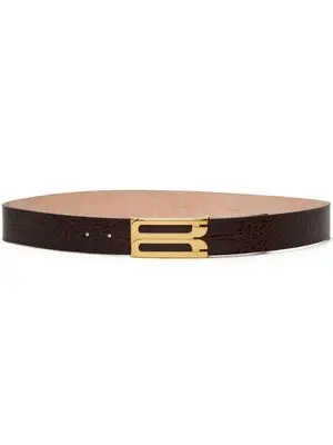 Victoria Beckham B Buckle Belt - Brown