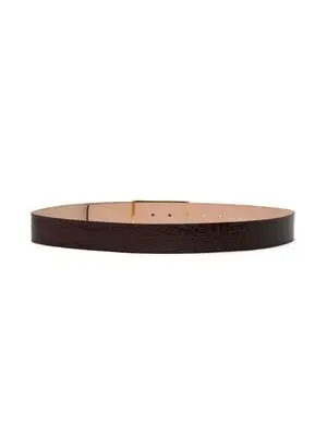 Victoria Beckham B Buckle Belt - Brown