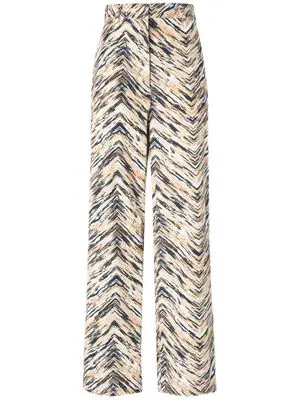 Missoni Zigzag-pattern Palazzo Pants