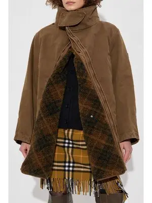 Burberry Cotton Parka With Detachable Warmer