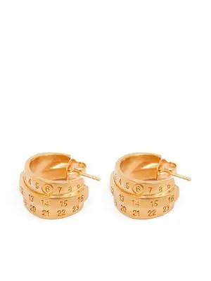MAISON MARGIELA Triple-logo Earrings