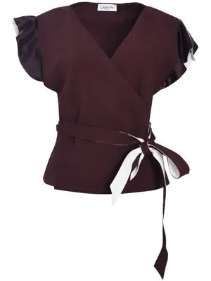 LANVIN Wrap Blouse