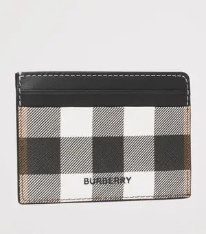 Burberry Check Logo Card Holder