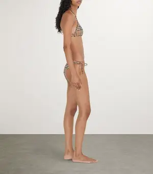 Burberry Check Triangle Bikini - Beige