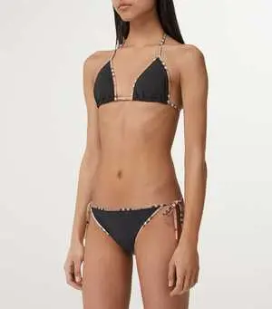 Burberry Check Trim Triangle Bikini