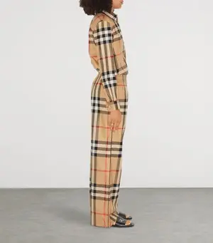 Burberry Cotton Check Trousers
