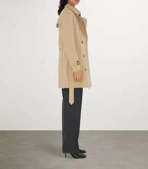 Burberry Gabardine Chelsea Short Trench Coat