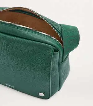 Loewe Leather Pebble Messenger Bag - Green