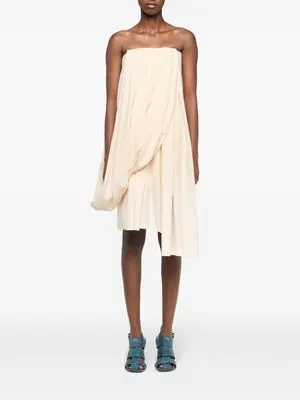 JW Anderson Draped Bustier Dress - Neutrals