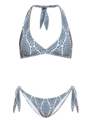 Etro Paisley-print Bikini - Blue