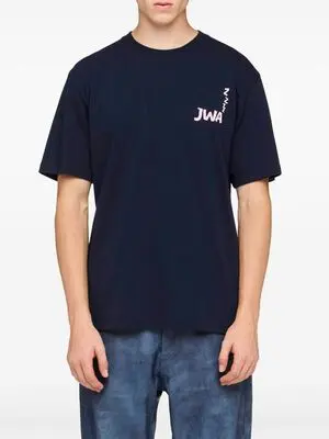 JW Anderson Jwa Slogan-print T-shirt - Blue