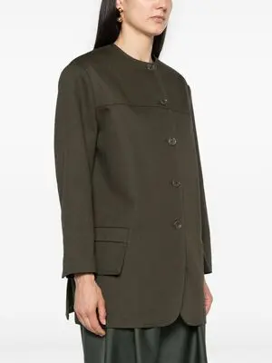 Max Mara Recital Twill Shirt Jacket - Green