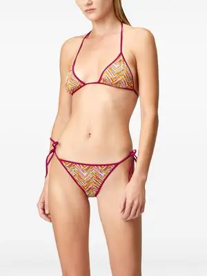 Missoni Zigzag-print Bikini Set - Pink