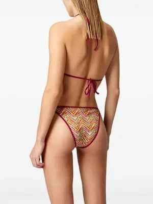 Missoni Zigzag-print Bikini Set - Pink