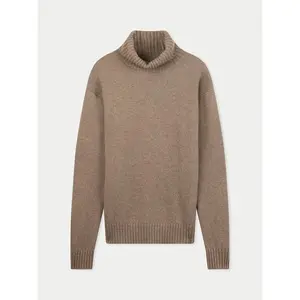 Gobi Cashmere Classic Turtleneck Sweater - Taupe
