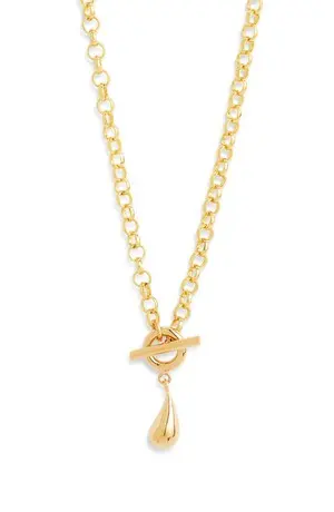 SOKO Delicate Dash Pendant Necklace - Gold