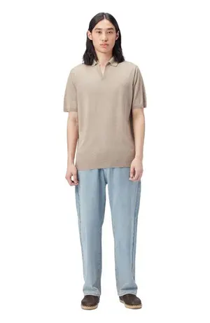 Gobi Cashmere Silk Cashmere Polo Shirt - Nomad