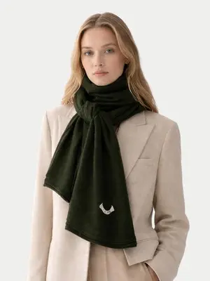 Gobi Cashmere Cashmere Jersey Knit Scarf Capulet Olive