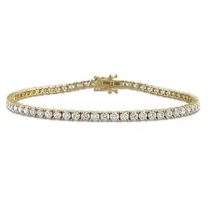 JULIANNA B. 14k Yellow Gold Diamond Tennis Bracelet - White Gold