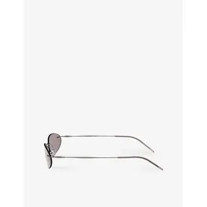 Giorgio Armani Ar1508m Oval-frame Sunglasses - Silver