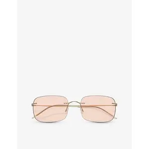 Giorgio Armani Ar1512m Pillow-frame Sunglasses - Gold
