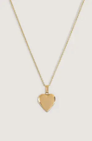 KINN 14k Heart Locket Pendant Necklace - Gold