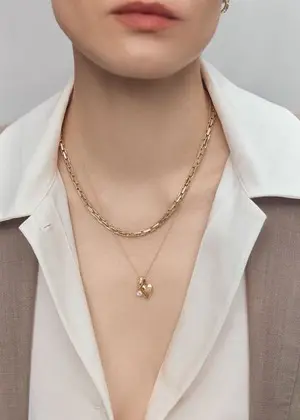 KINN 14k Heart Locket Pendant Necklace