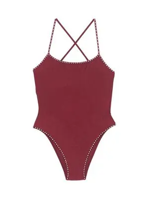 Oseree Crystal-detail One-piece Swimsuit