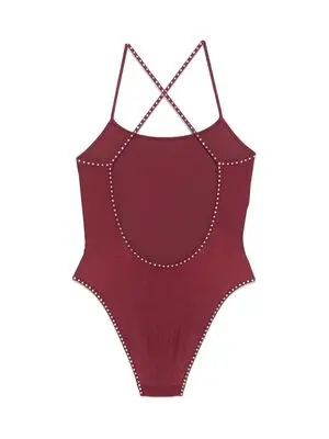 Oseree Crystal-detail One-piece Swimsuit