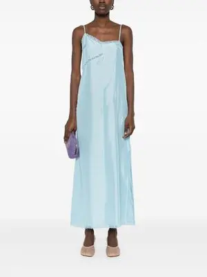MAISON MARGIELA Asymmetric Silk Maxi Dress