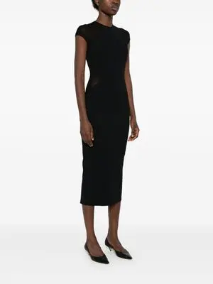 Stella McCartney Miracle Midi Dress - Black