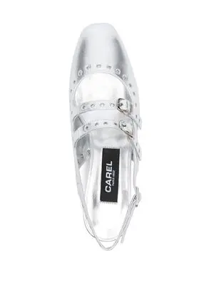 CAREL Queen Ballerinas - Silver