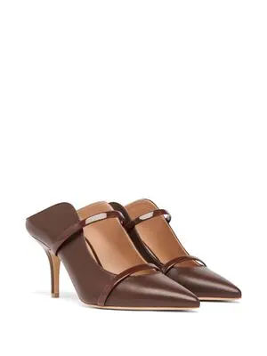 MALONE SOULIERS 70mm Maureen Mules - Brown