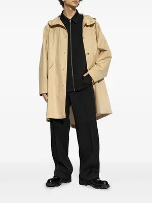 JIL SANDER Logo-print Raincoat - Neutrals
