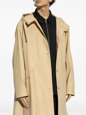 JIL SANDER Logo-print Raincoat - Neutrals