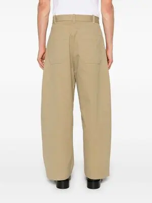 Studio Nicholson Pleated Wide-leg Trousers - Neutrals