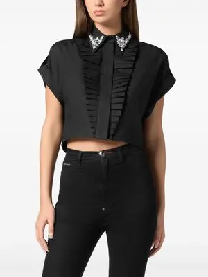 Philipp Plein Voulant Cropped Shirt