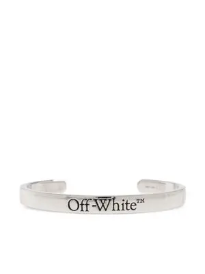 Off-White Engraved Cuff Bracelet