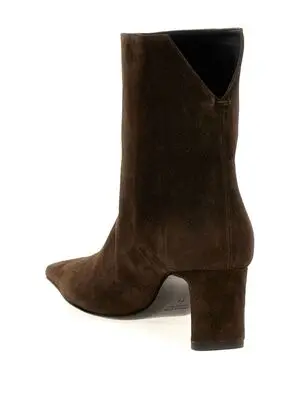 Khaite Ona Ankle Boots - Brown