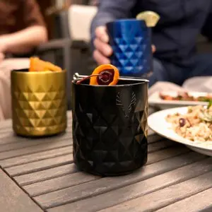 VISKI Paragon Stainless Steel Rocks Tumbler - Obsidian