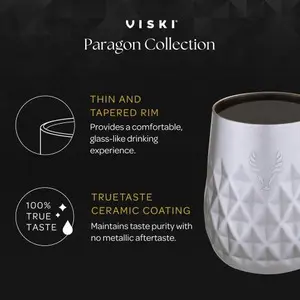 VISKI Paragon Stainless Steel Wine Tumbler - Obsidian