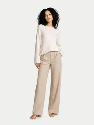 Gobi Cashmere Rib-knit Silk Cashmere Sweater