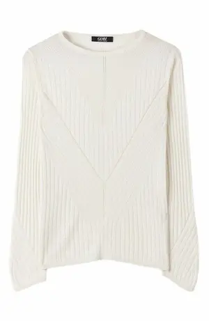 Gobi Cashmere Rib-knit Silk Cashmere Sweater