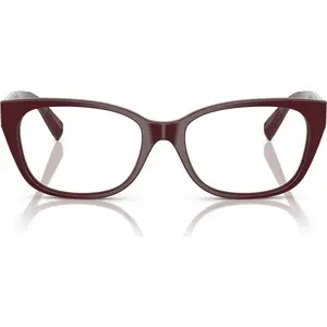 Tiffany & Co. 54mm Pillow Eyeglasses - Burgunday
