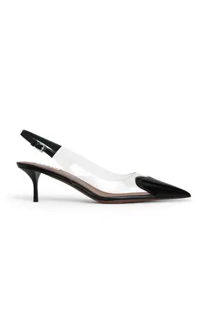Alaïa Le Coeur Patent Leather Slingback Pumps - Black