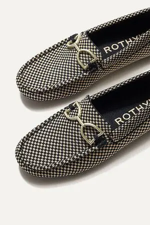 Rothy's The Double Bit Driver Flats - Black Pattern
