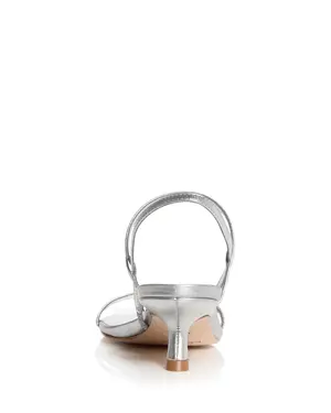 REFORMATION Serenity Bare Sandals - Silver